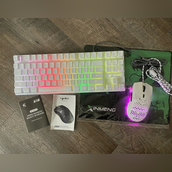 Computers, Laptops & Parts | K16 Wired 87 Keys Rainbow Backlight ...